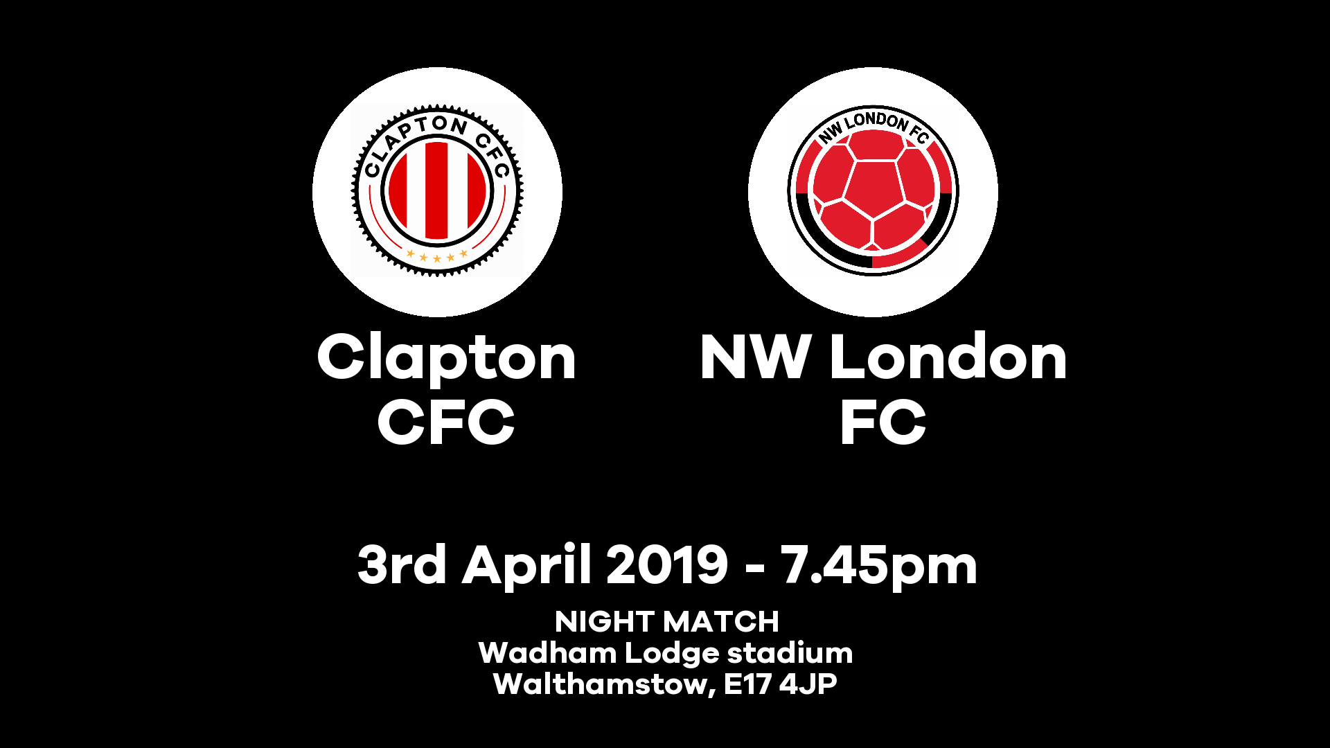 Clapton CFC vs NW London FC - Clapton Community FC