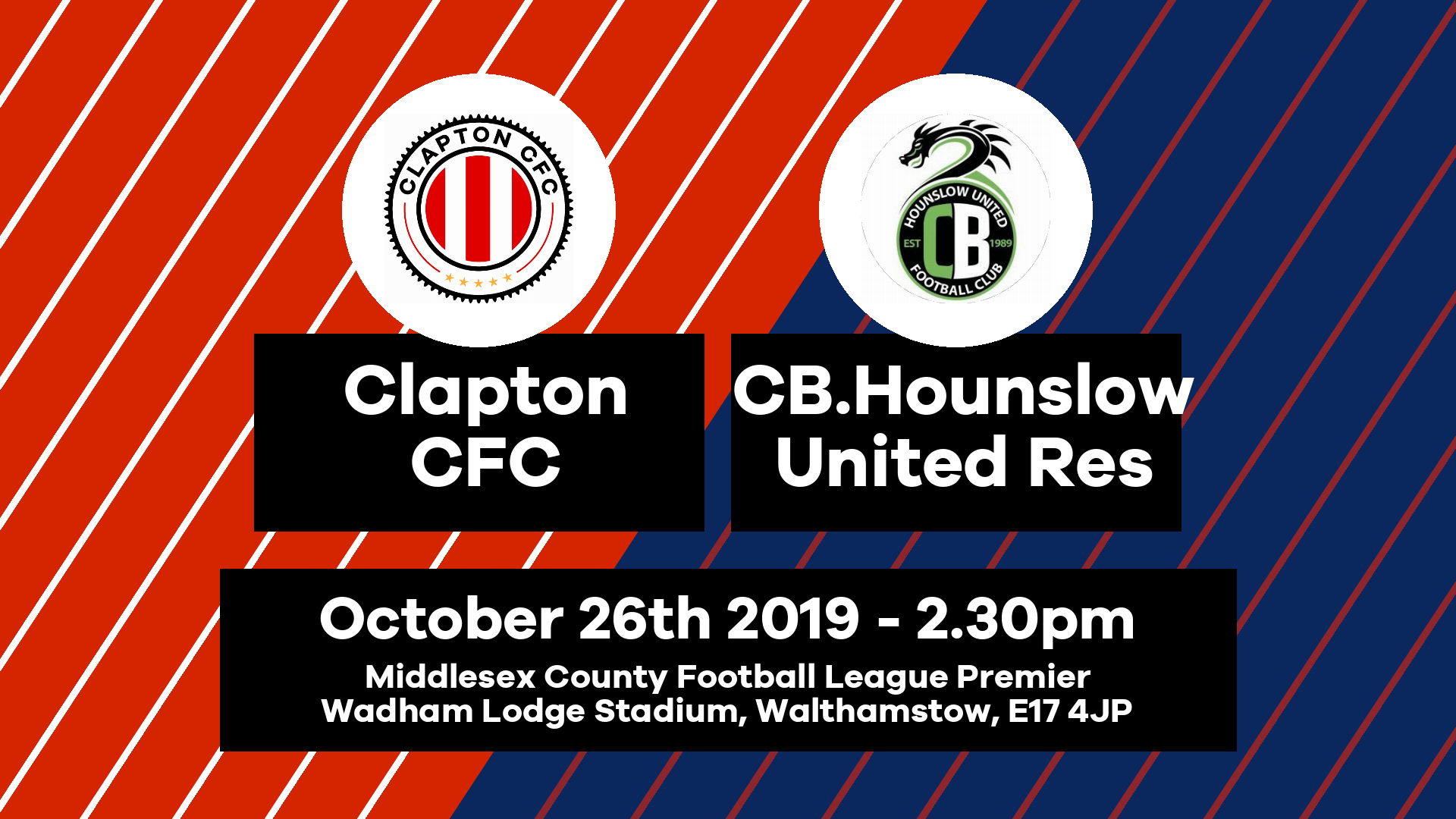 Clapton CFC vs CB Hounslow United Reserves preview: Men's team look to ... Clapton CFC vs CB Hounslow United Reserves preview: Men's team look to ...