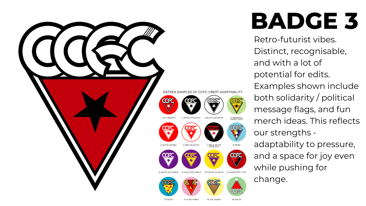 Introducing the new Clapton CFC badge as designed and chosen by members ...