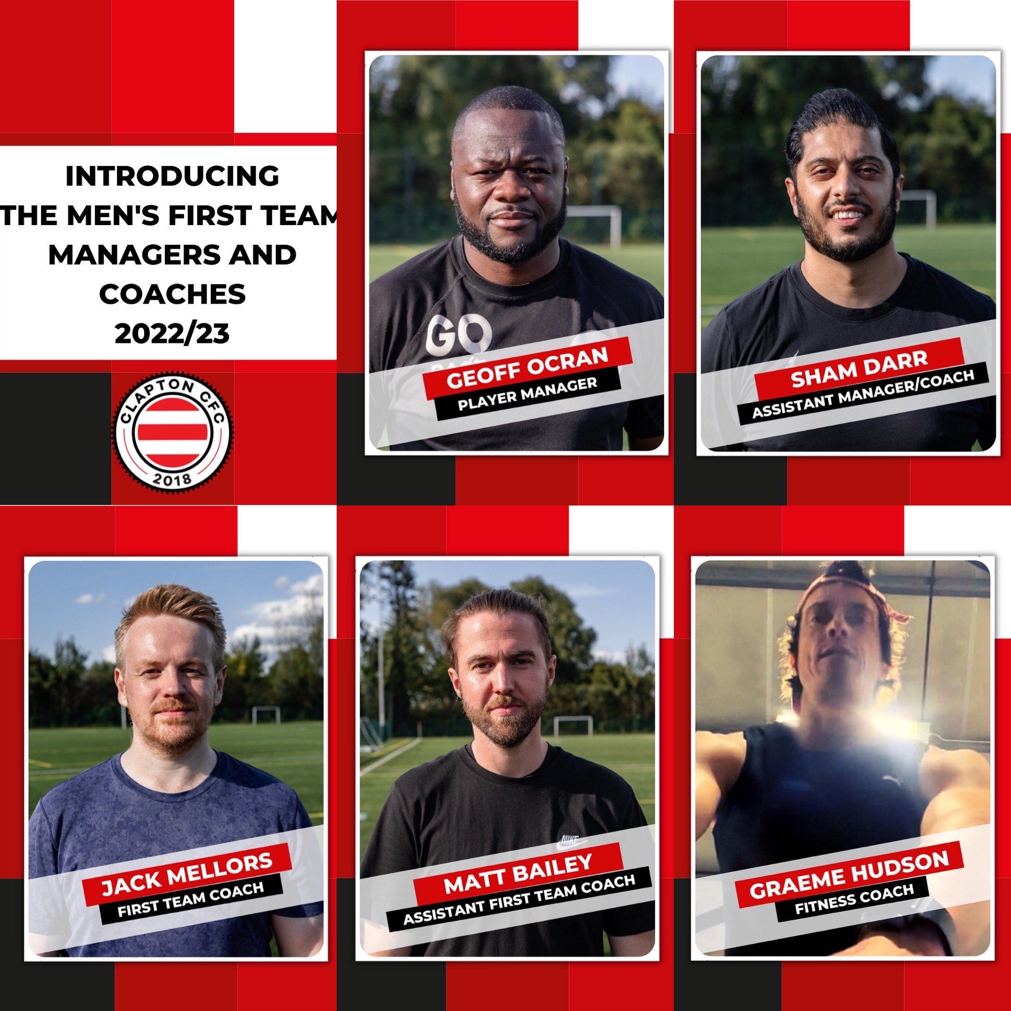 Men's first team management and coaching team for the new season ...