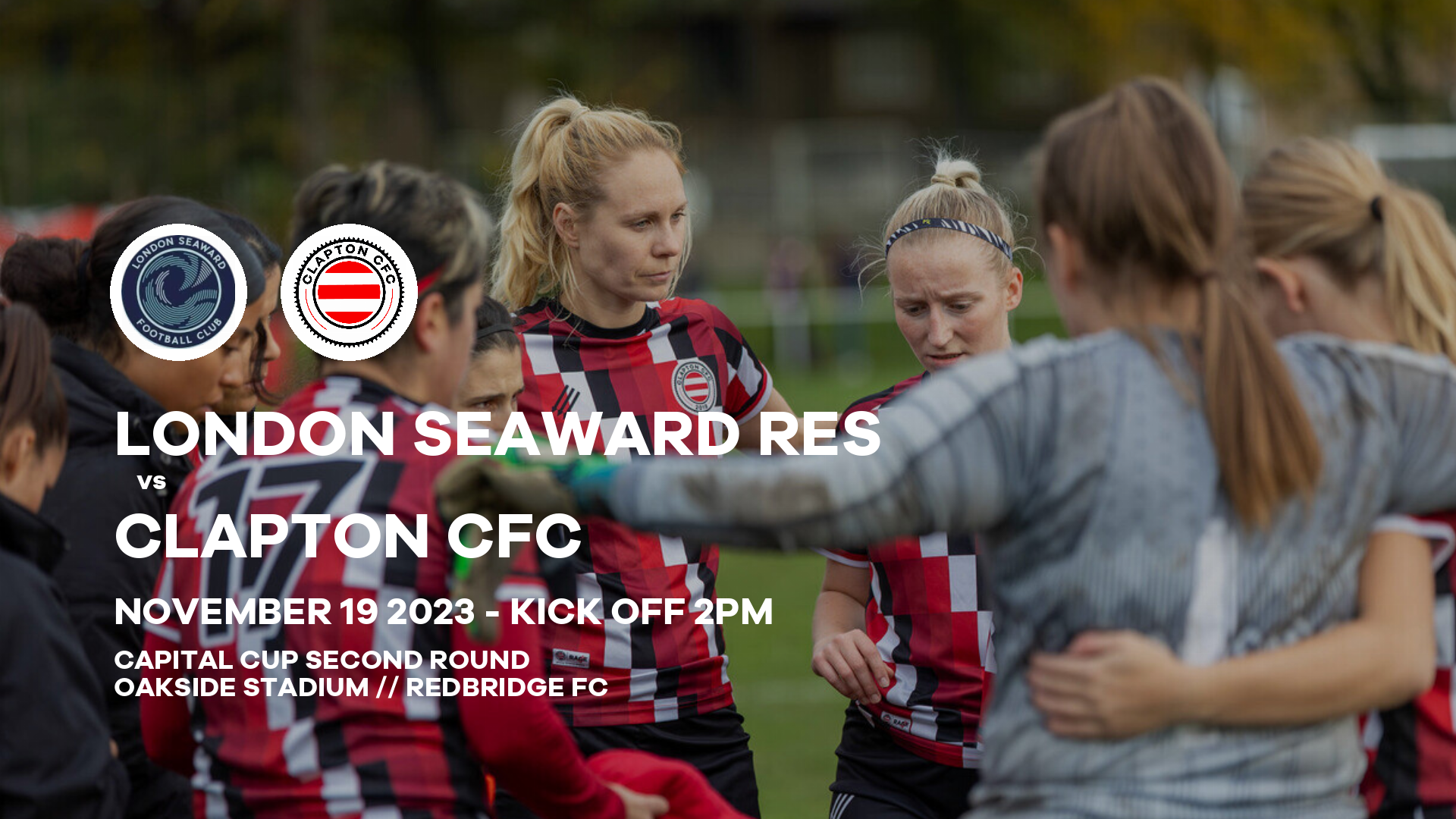 London Seaward Reserves vs Clapton CFC women's first team Capital Cup ...