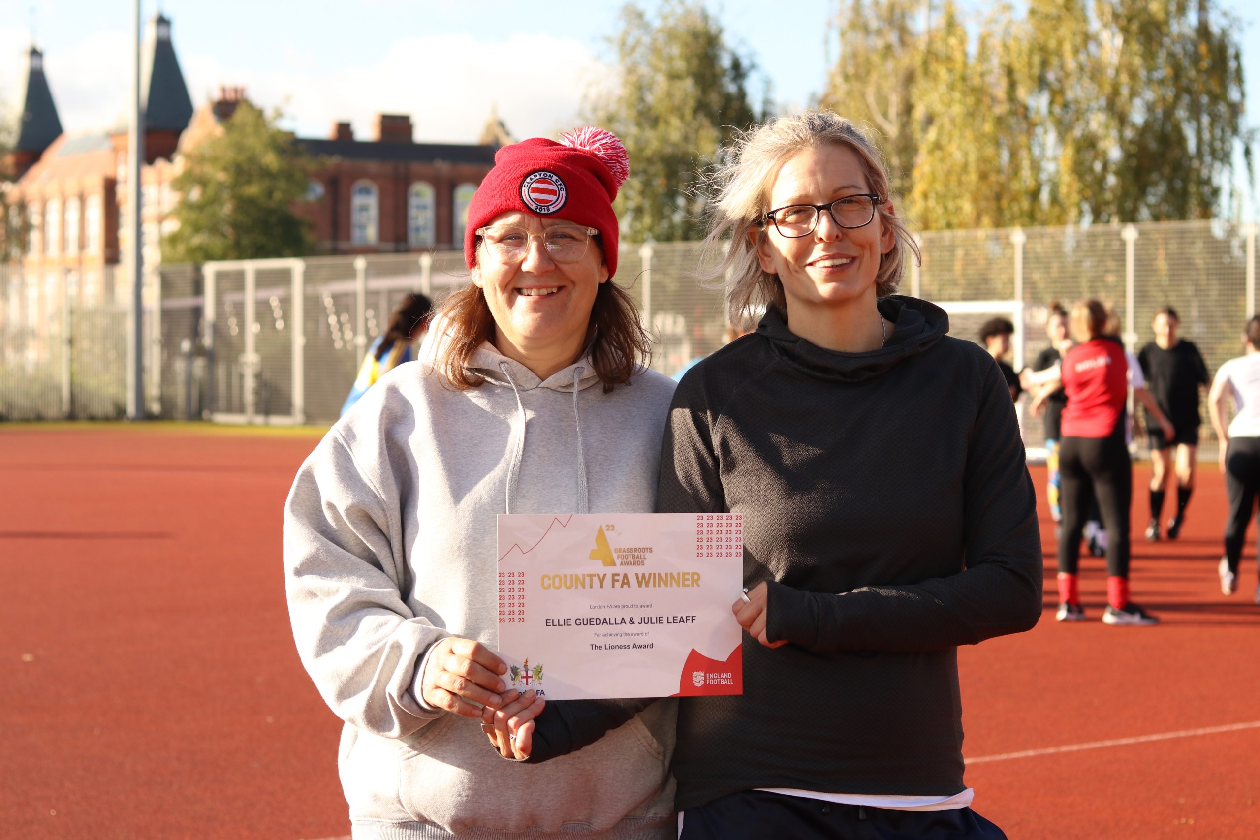 Clapton CFC coaches Ellie and Julie given London FA Award - Clapton ...