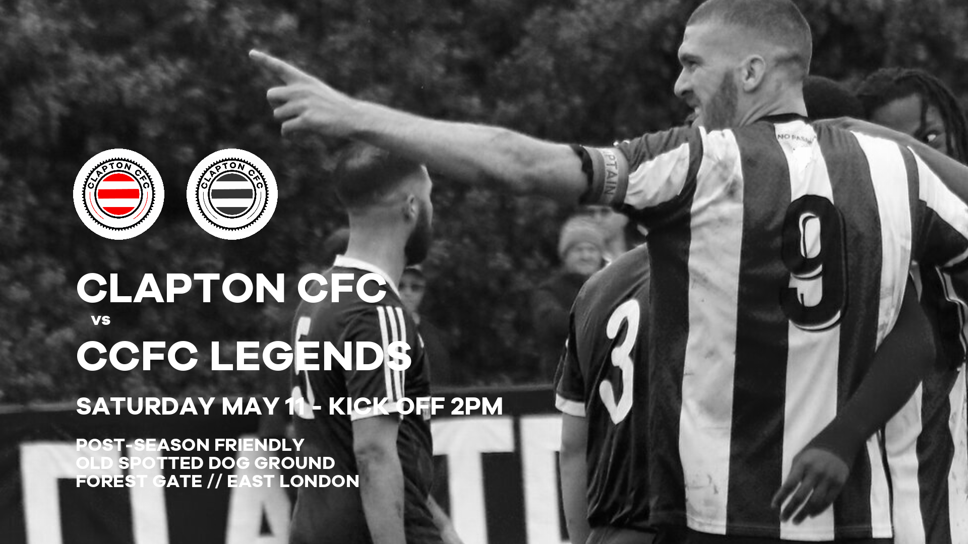 Clapton CFC men's first team take on Legends at the Old Spotted Dog ...