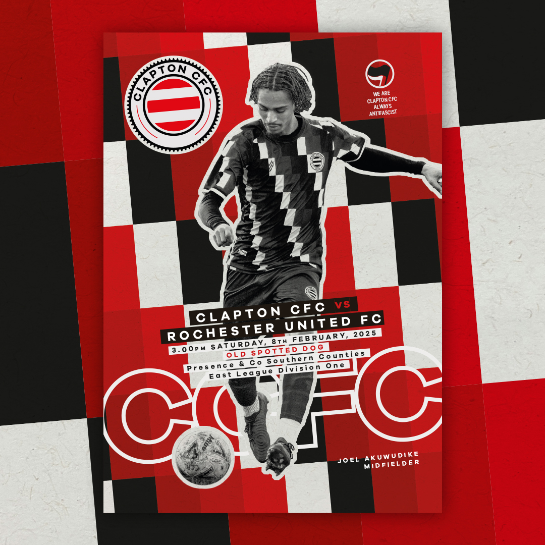 Clapton CFC vs Rochester United match programme - Clapton Community FC
