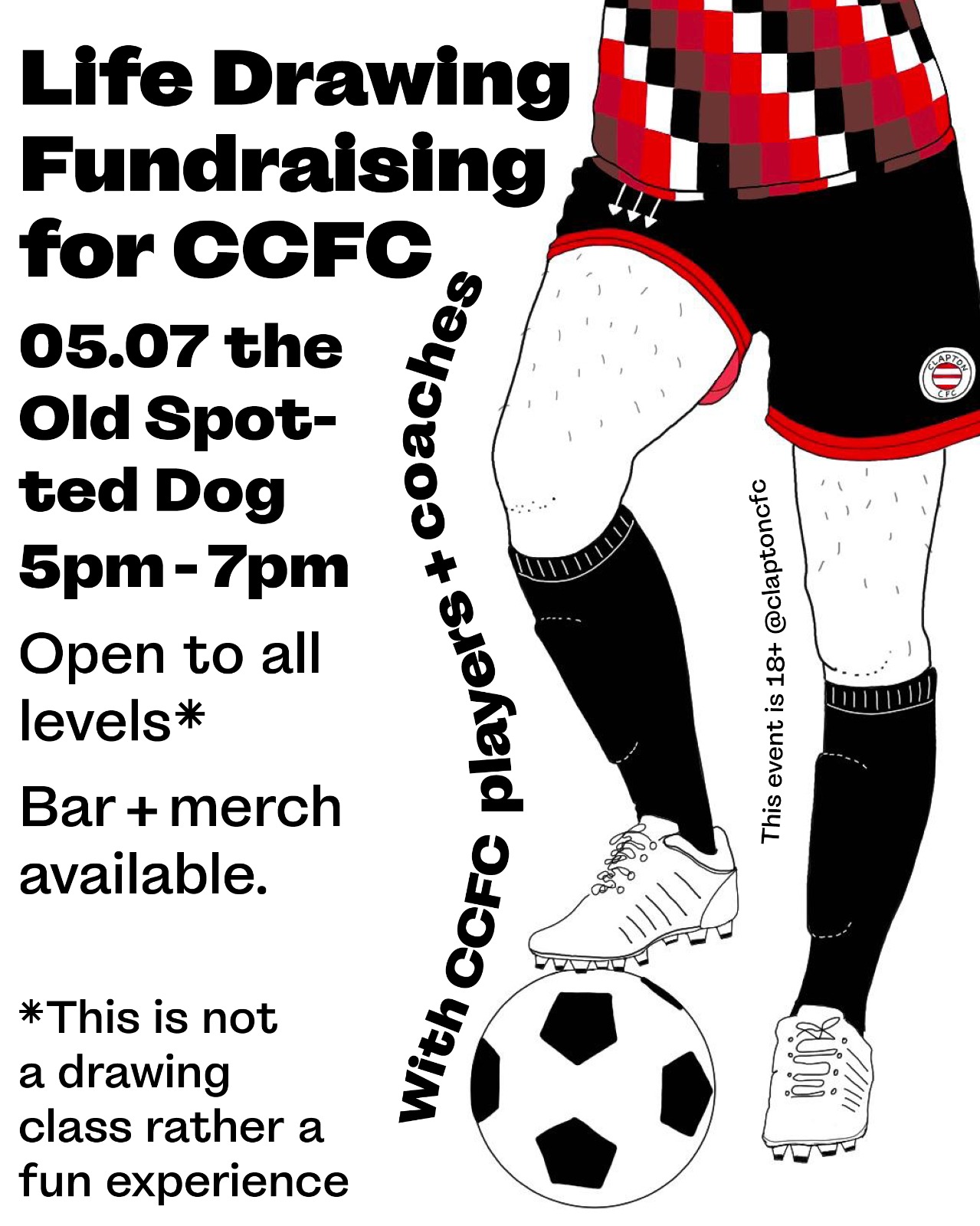 Clapton CFC life drawing event featuring players and coaches - Clapton ...