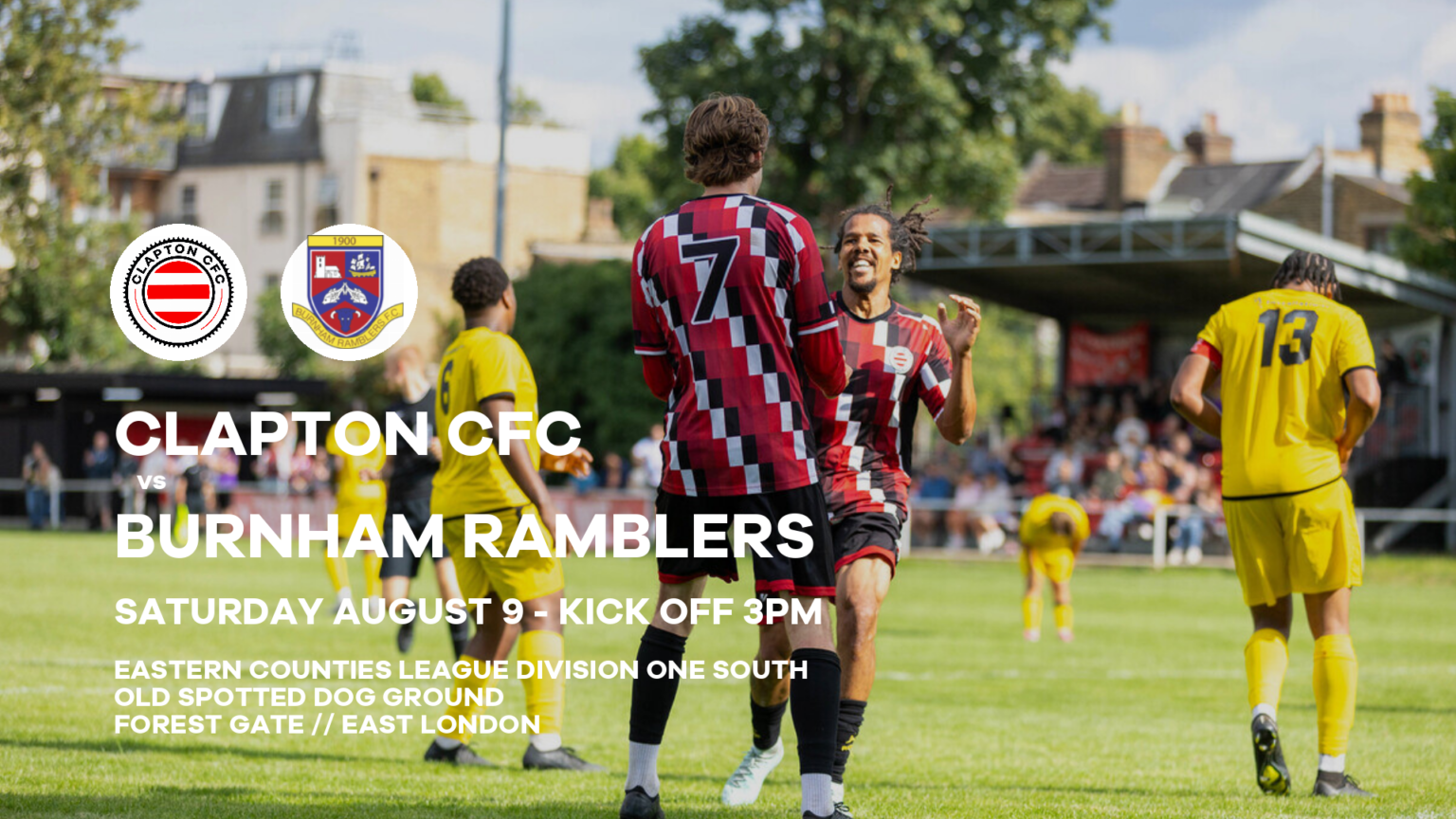 Match preview // Clapton CFC Men's First Team vs Burnham Ramblers // 09 ...