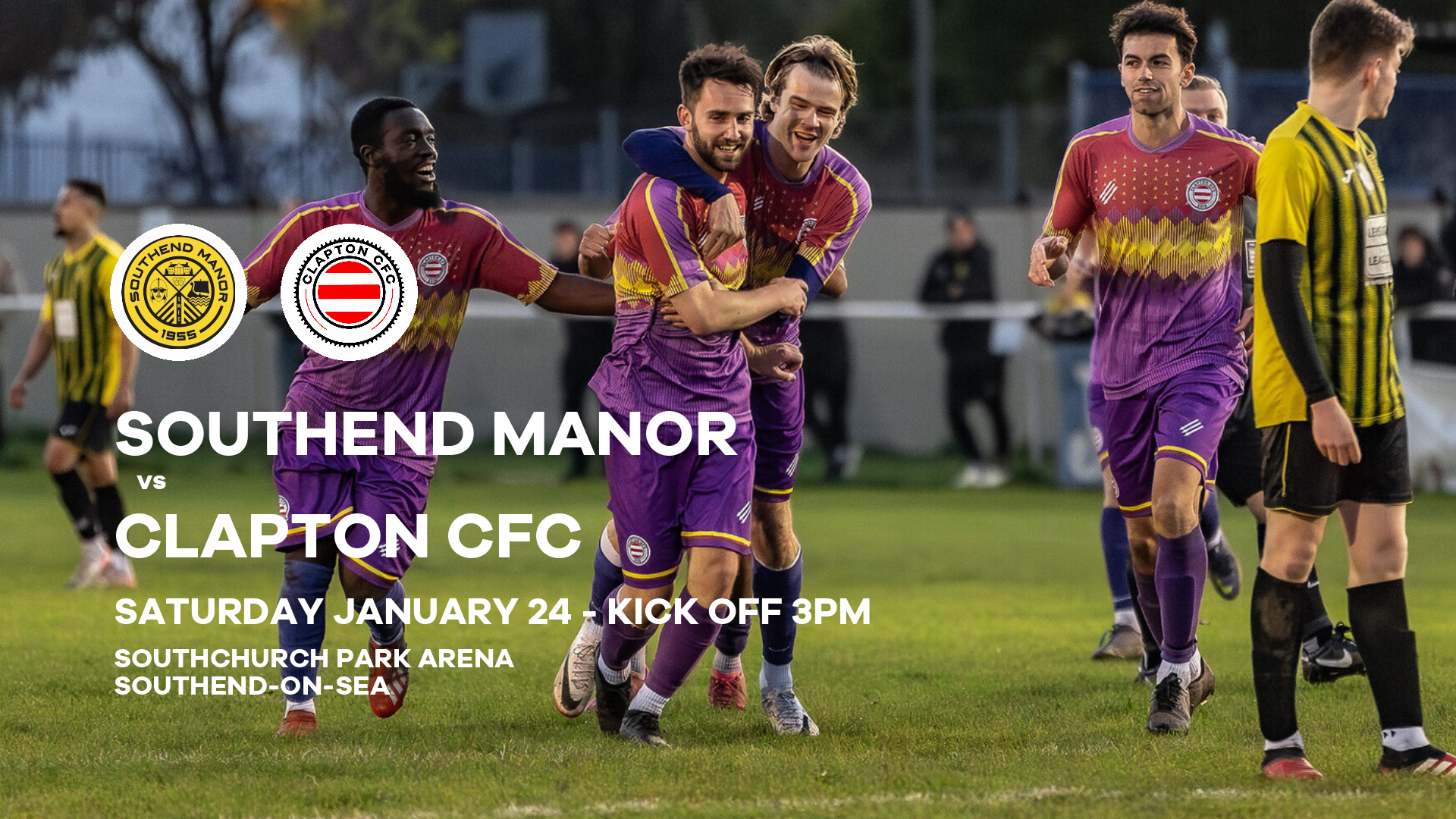 Match preview // Southend Manor vs Clapton CFC Men's First Team // 24. ...