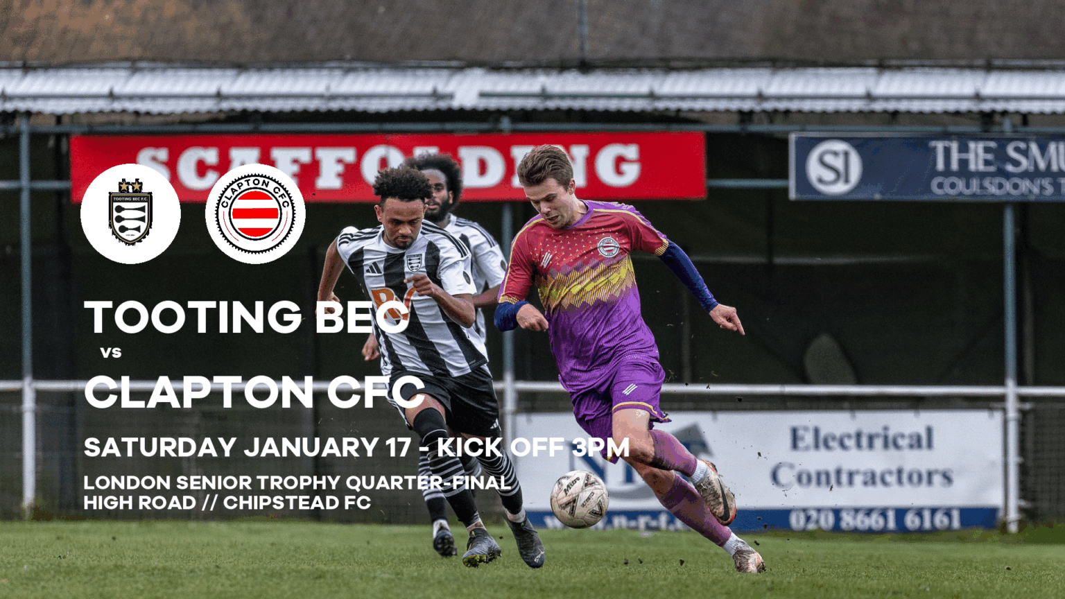 Match preview // Tooting Bec vs Clapton CFC Men's First Team // 17.01. ...