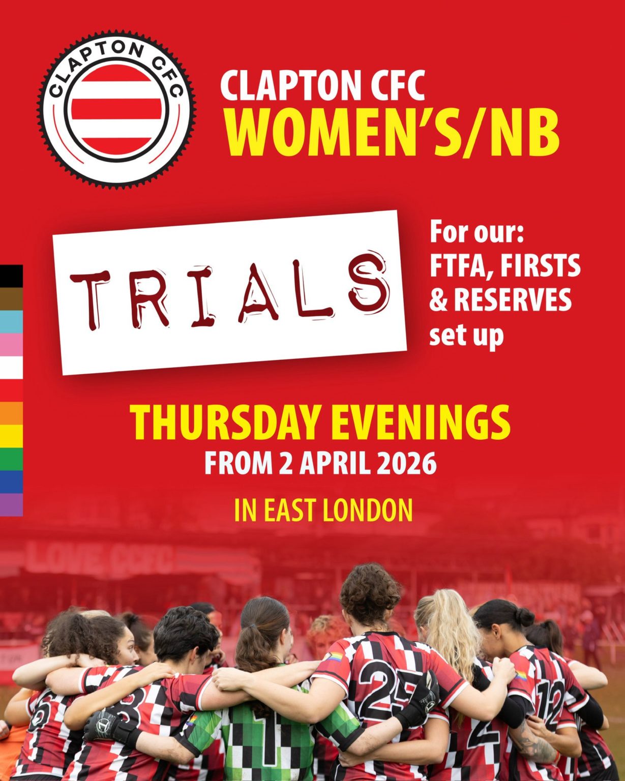 Trials for Clapton CFC Women/NB teams starting on April 2 - Clapton ...